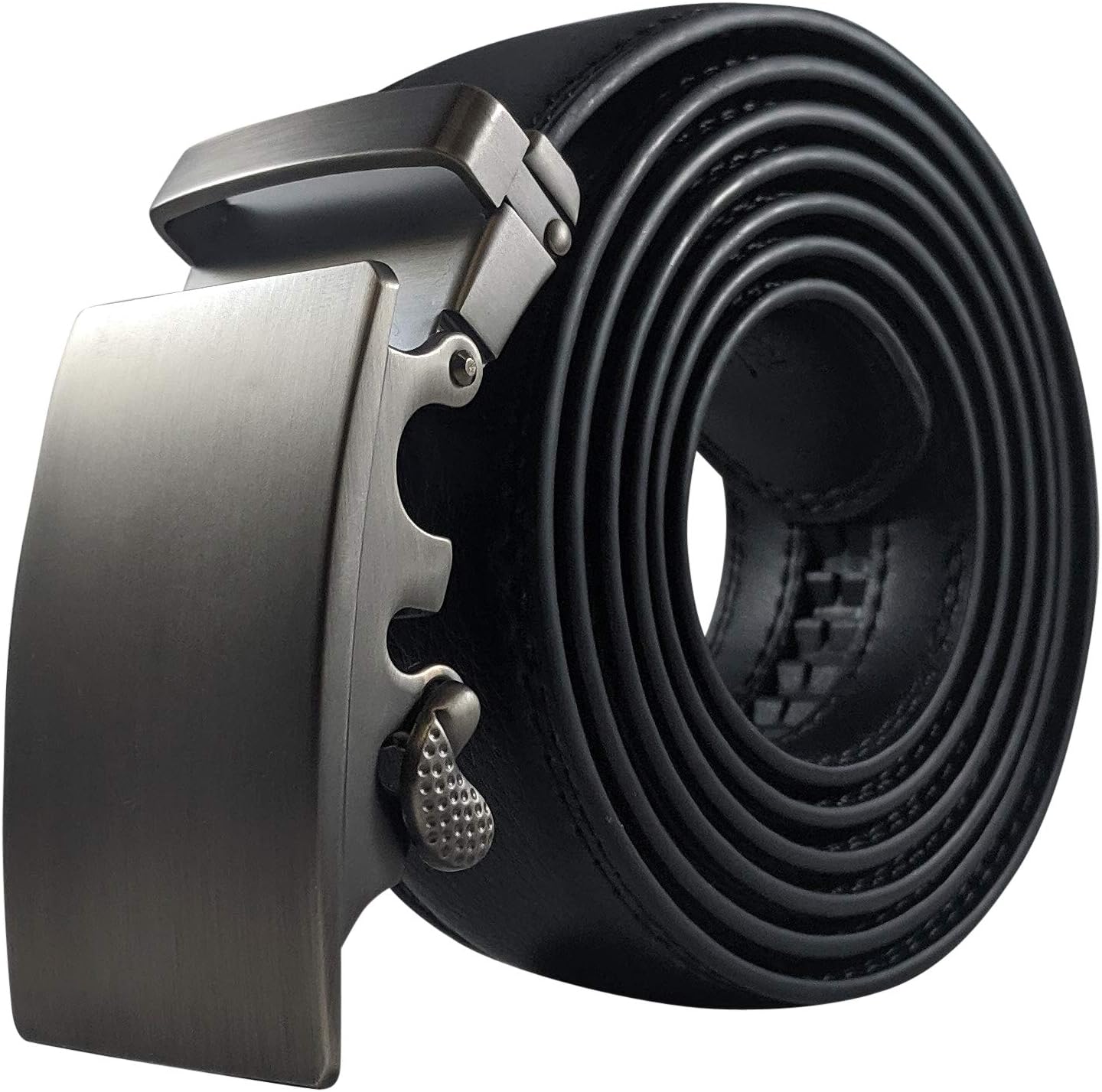 BESTA Men's Ratchet Belt, Real Leather Strap with Automatic Slide ...