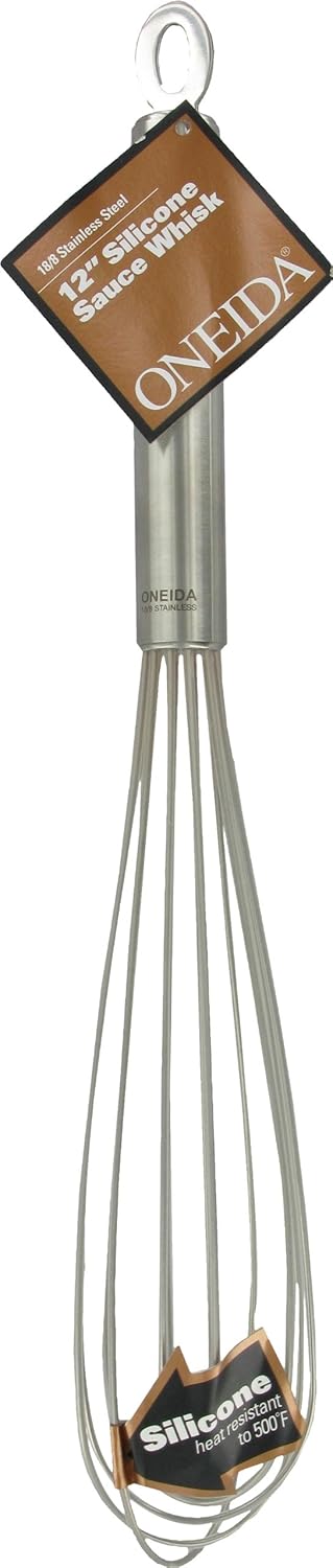 Amazon.com: Oneida Silicone 12-Inch Sauce Whisk, Stainless Steel: Home ...