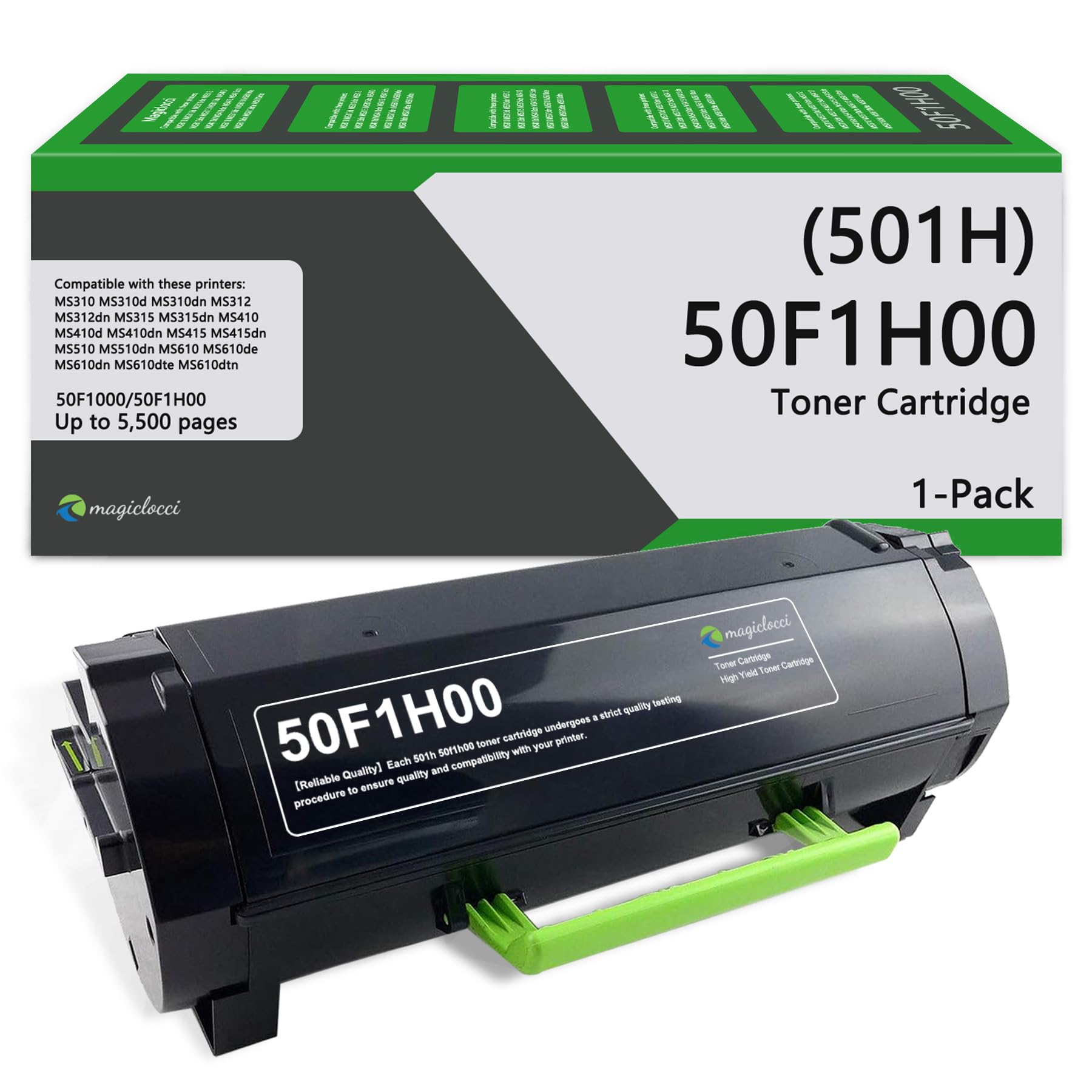 Amazon.com: 501H 50F1H00 High Yield Toner Cartridge (1-Pack) Compatible ...