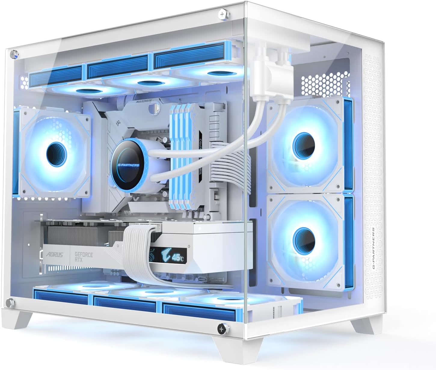 Amazon.com: NextGen Vista MB Mid-Tower MICRO ATX Gaming PC Case, 360mm ...