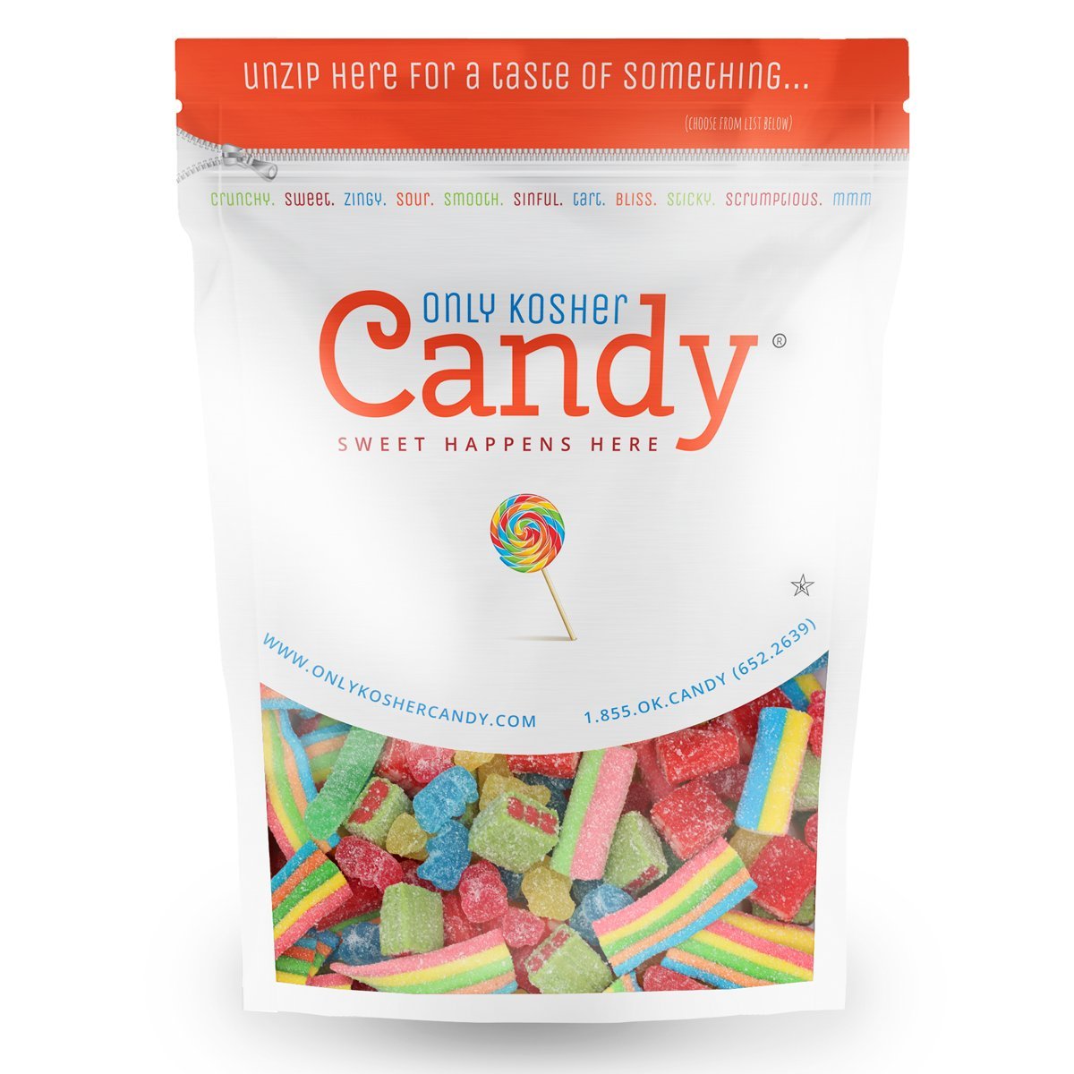 Amazon.com : Only Kosher Candy Favorite Sour Chewy Mix Assortment for ...