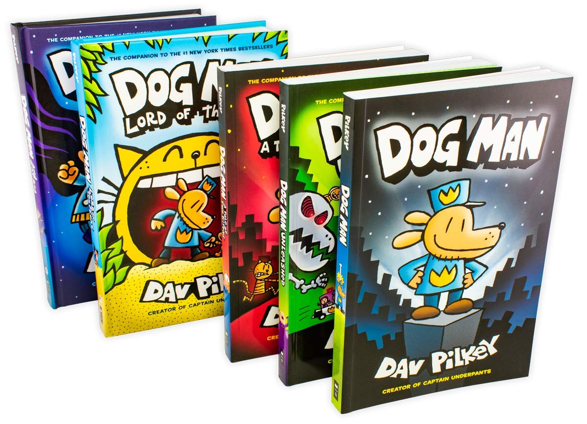 Buy Dav Pilkey the adventures of dog man collection 5 books set (Dog ...