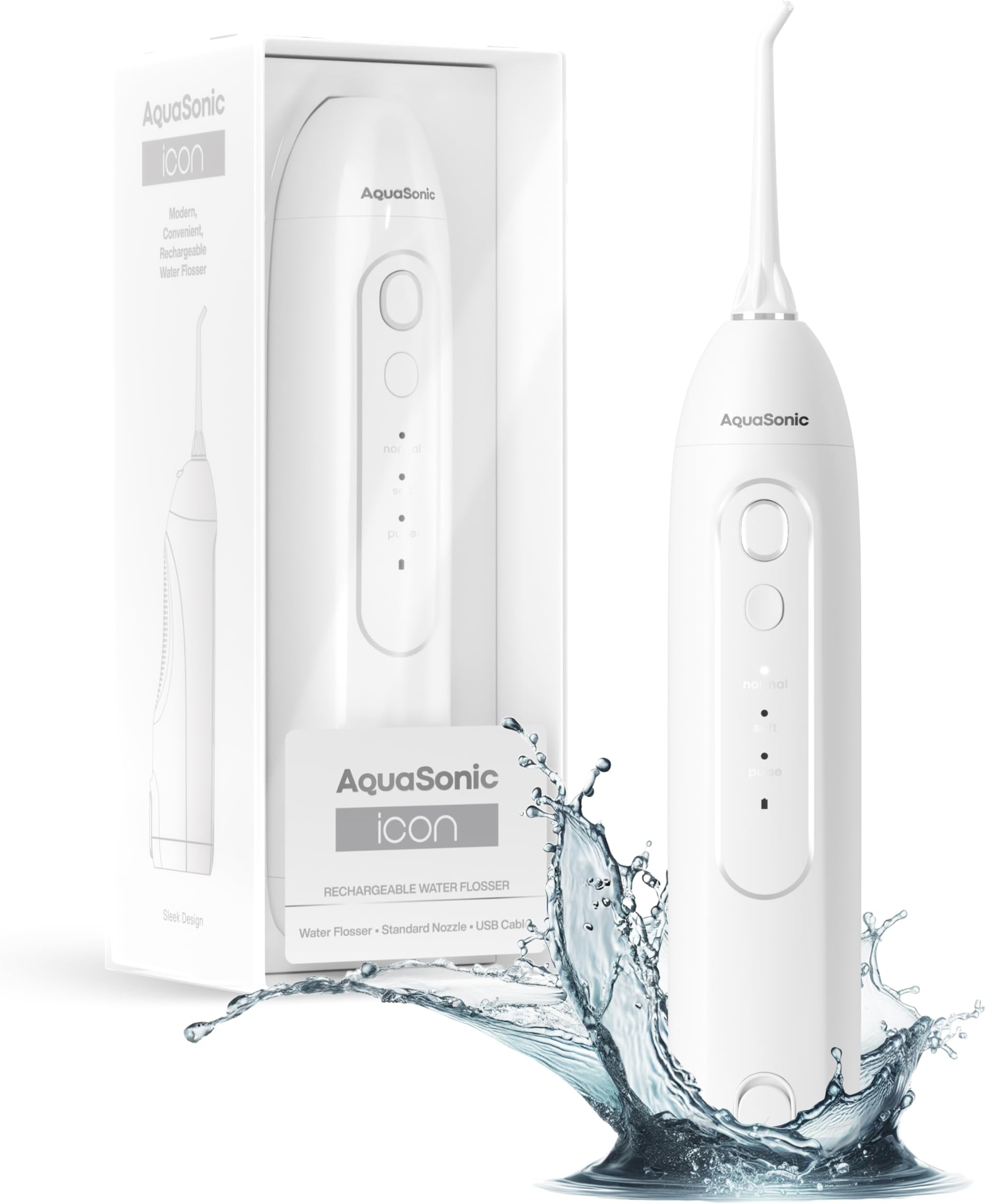 Amazon.com: AquaSonic Icon Water Flosser for Teeth – Cordless ...