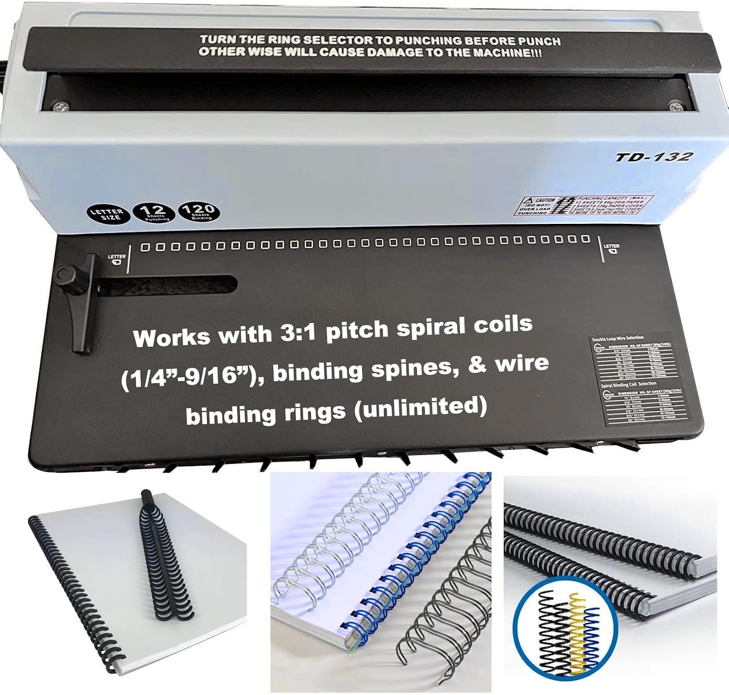 Manual Binding Machine Spiral Coil Binder, Spiral Thailand | Ubuy