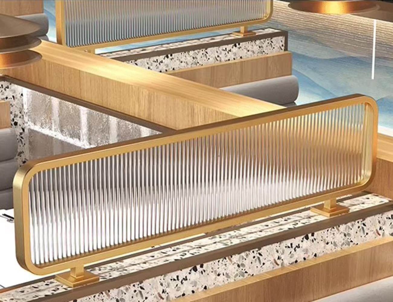 Amazon.com: HEFJIAYCIQ Restaurant Countertop Screen Partition, Tempered ...