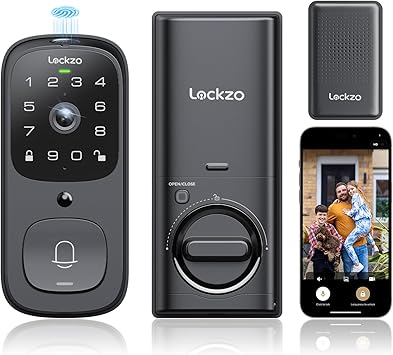 Amazon.com: Video Smart Lock with Doorbell, 6 in 1 Keyless Entry Door ...