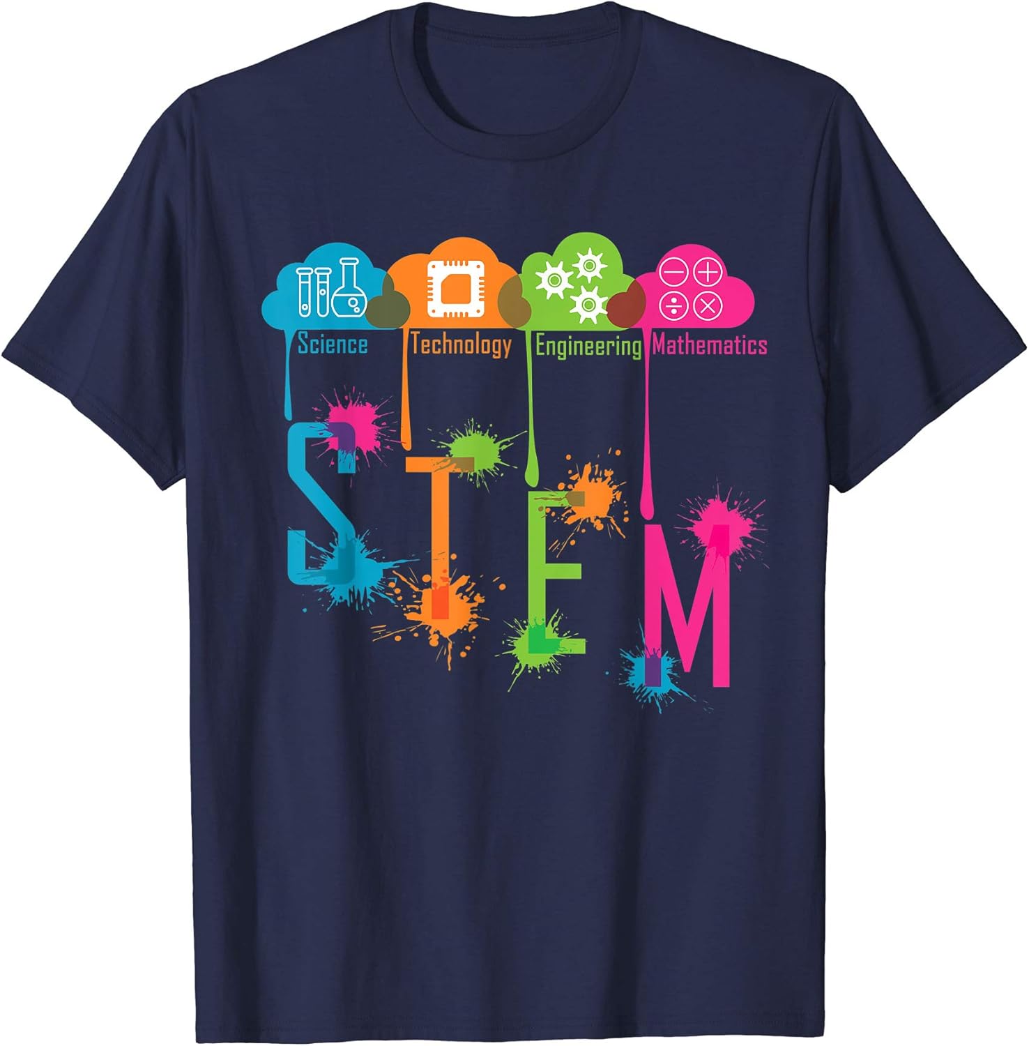 Amazon.com: STEM T-Shirt: Science Technology Engineering Math School ...