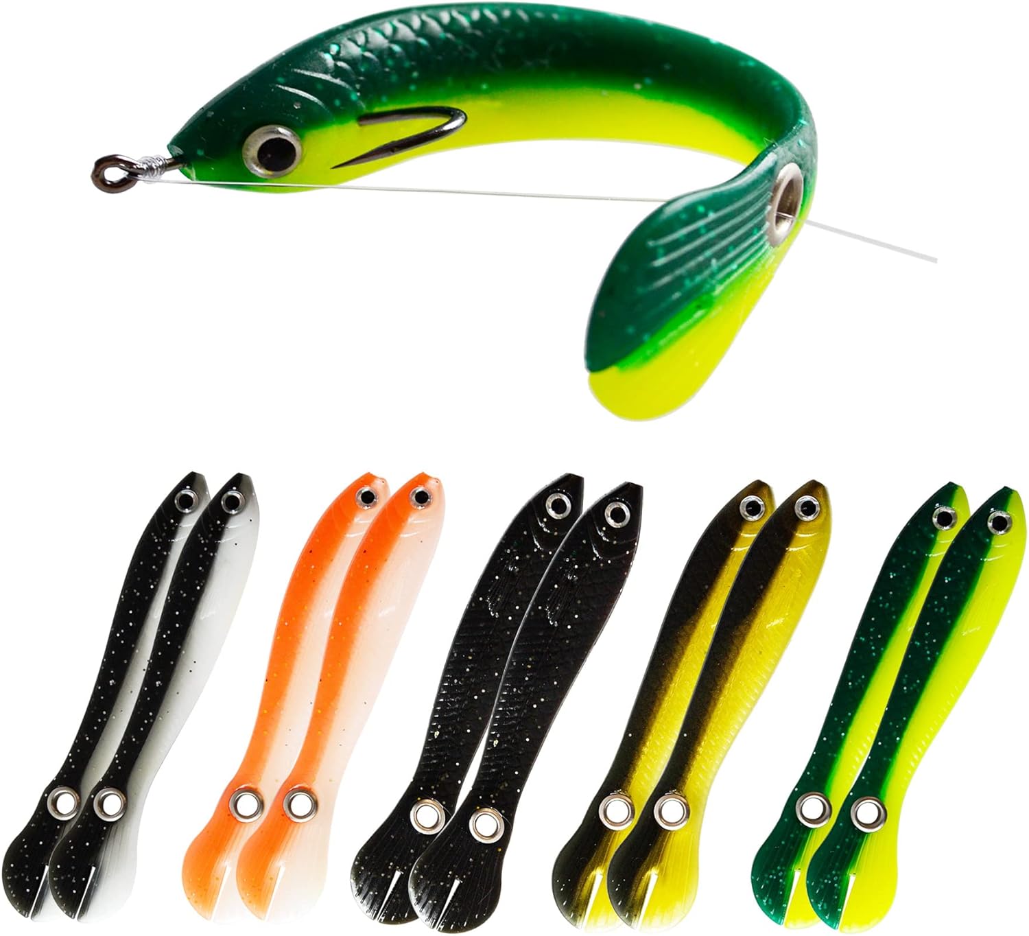 Vinfutin Soft Bionic Fishing Lure,Mix Color Simulation Loach Soft Bait ...