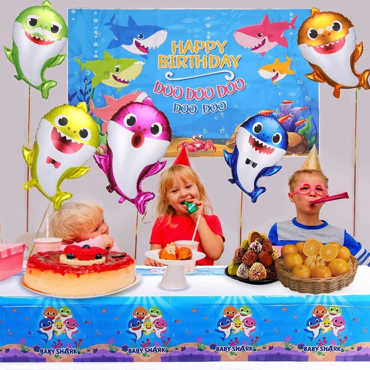 Buy Balloonistics Blue Pinkfong Baby Shark Big Helium Balloon for ...