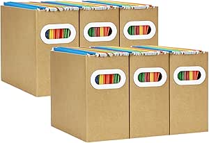 Cardboard Hanging File Folders Organizer,XiePiPiPaper Collapsible File ...