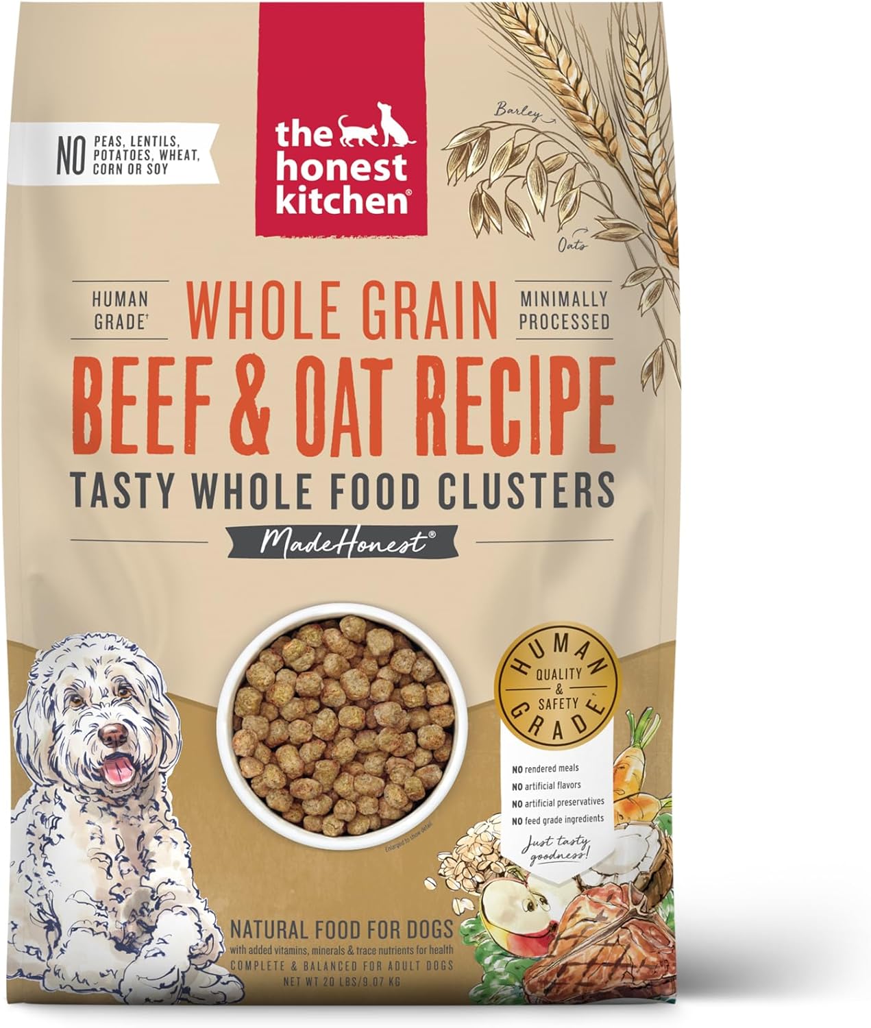 Amazon.com: The Honest Kitchen Human Grade Whole Food Clusters Dry Dog ...