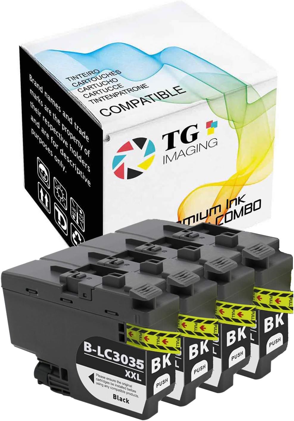 Amazon.com: TG Imaging (4xBlack) Compatible LC 3035 LC-3035 LC3035XXL ...