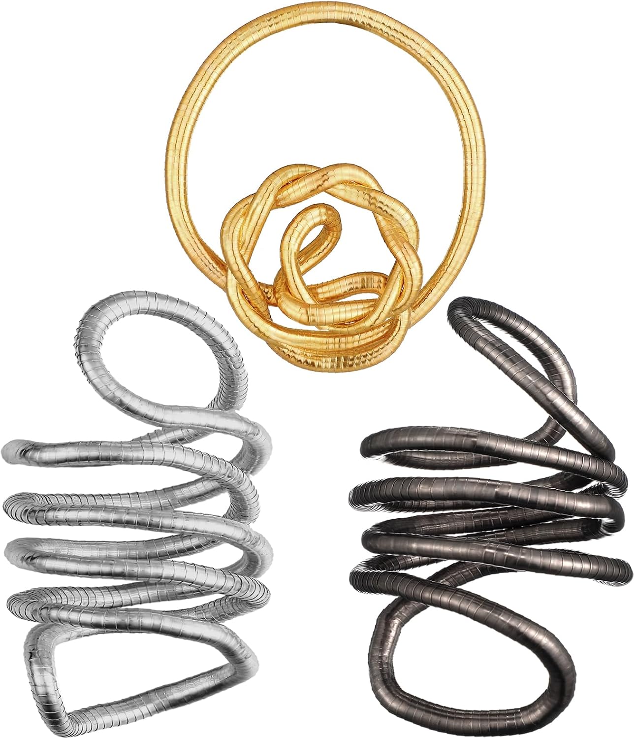 Amazon.com: Tondiamo 3 Pcs Bendable Snake Necklace for Women Adjustable ...
