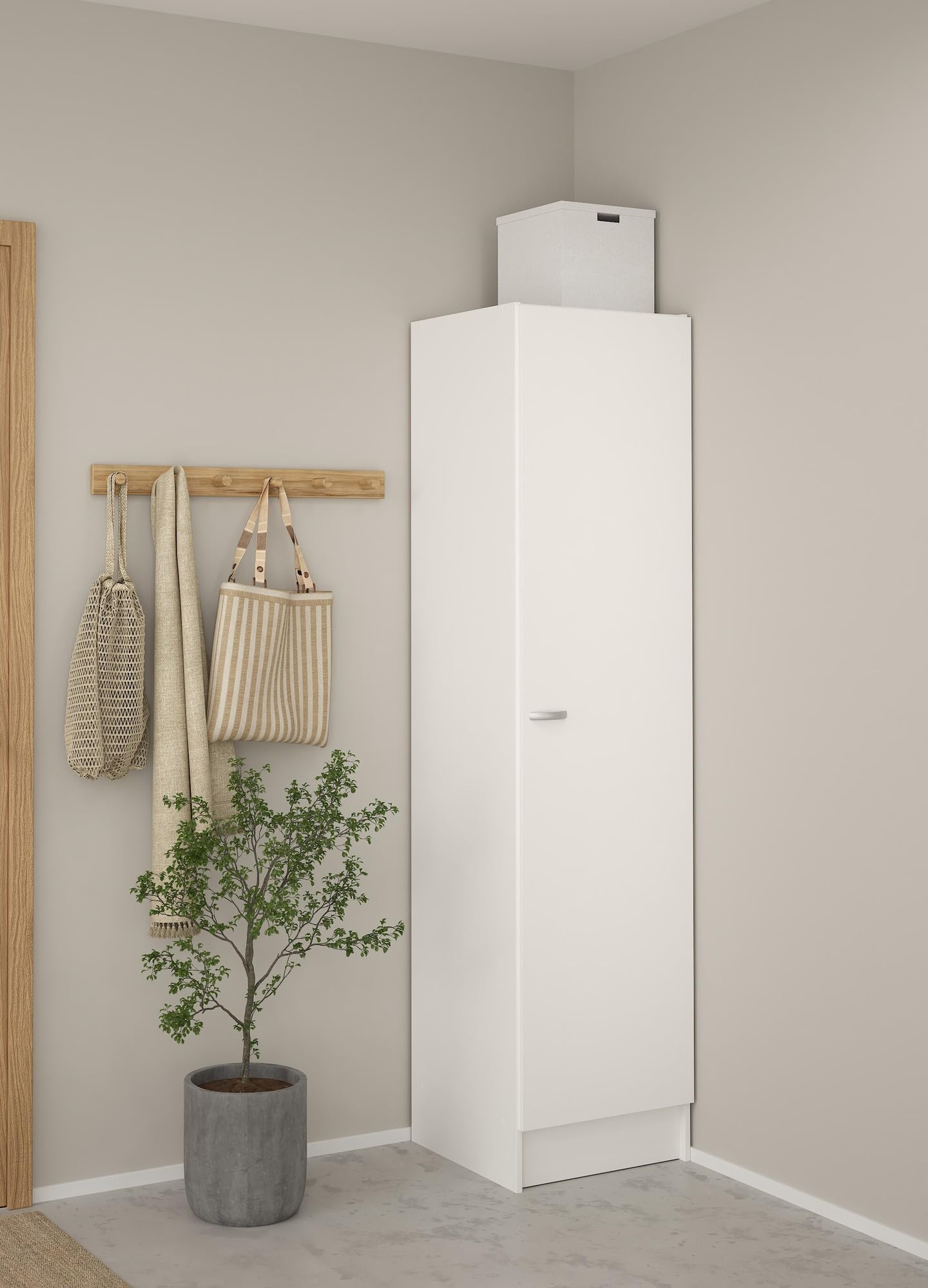 Bissolo Casa Armadio MOD. Focus CM 49,2X47 H.200 Bianco Opaco : Amazon ...