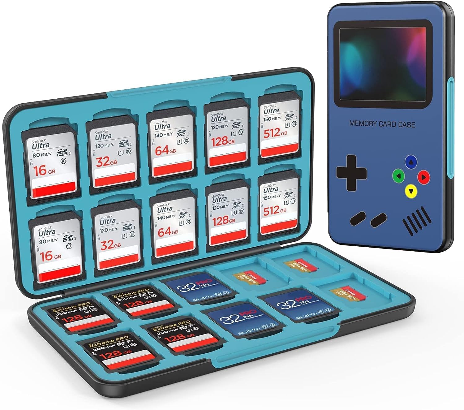 Amazon.com: HEIYING SD Card Holder for SD/TF Cards,Portable Memory Card ...