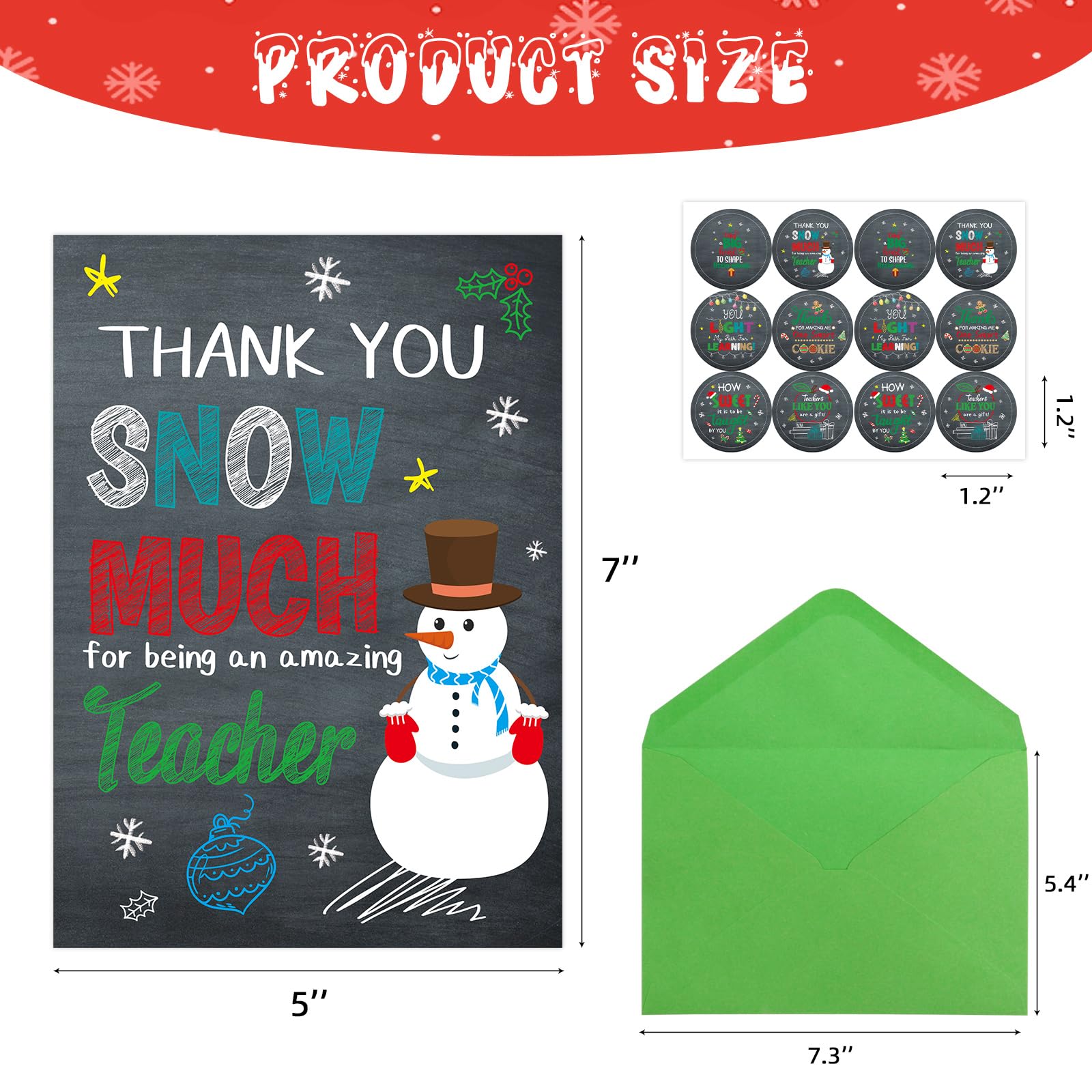 Winter Themed Thank You Cards For Teachers Teachers, Are You Ready
