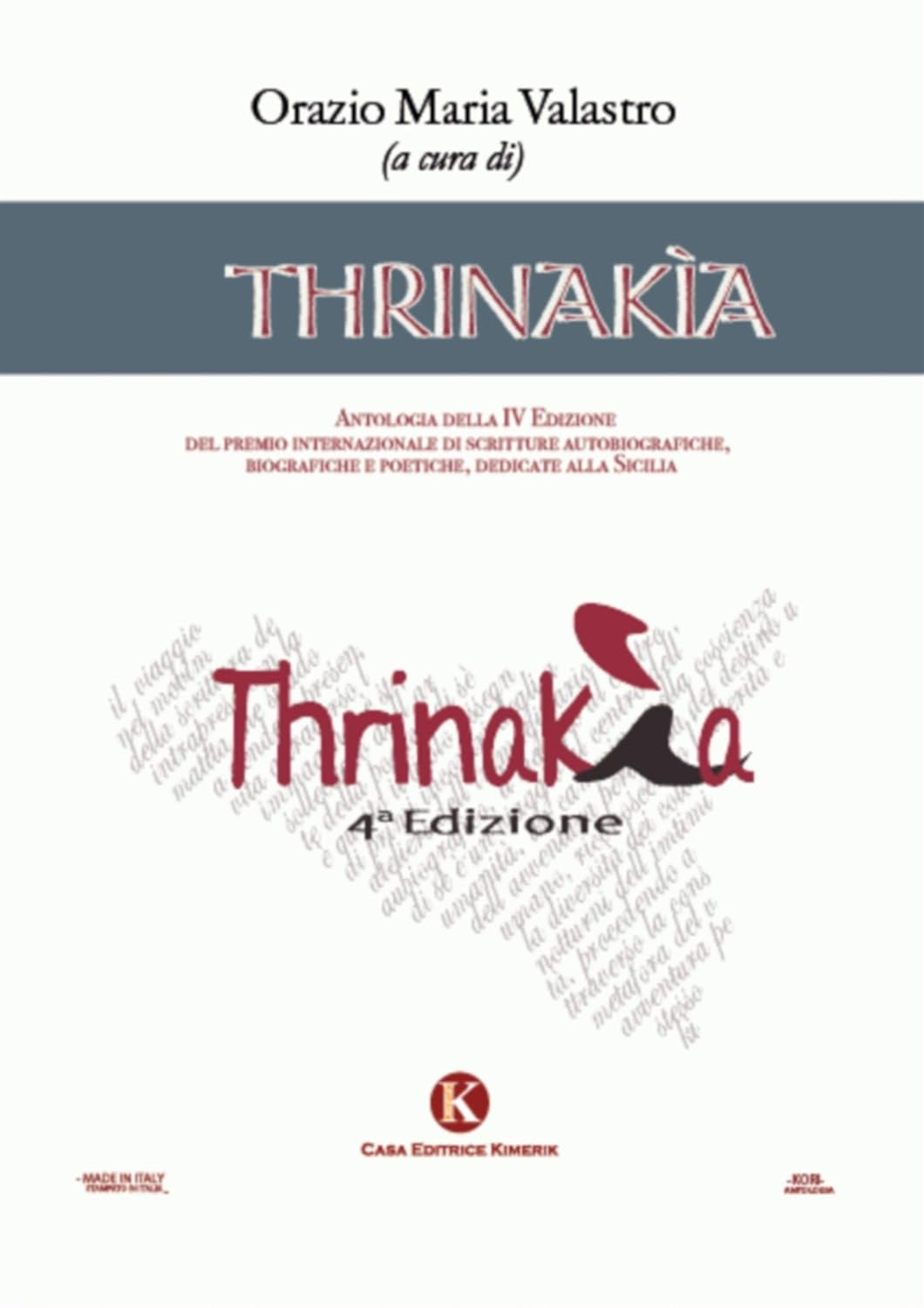 Thrinakìa (Italian Edition) eBook : Orazio Maria Valastro: Amazon.in ...