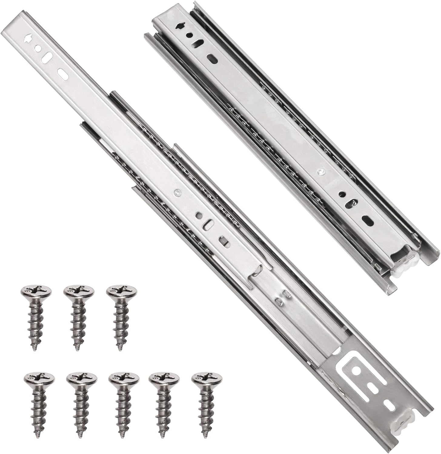 Mardatt 1Pair 12 Inch Full Extension Drawer Slides, Heavy Duty Locking ...