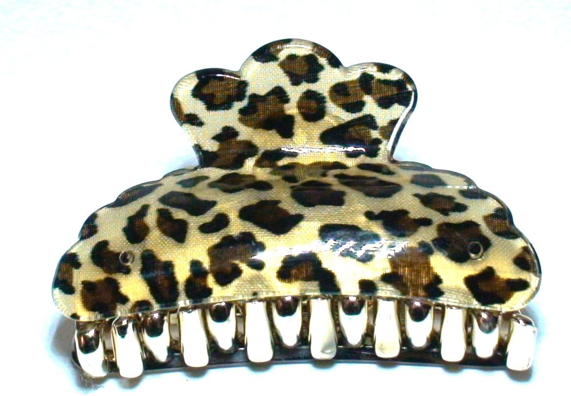 Amazon.com: NEW Leopard Animal Print Hair Claw Clip Accessory Jewelry ...