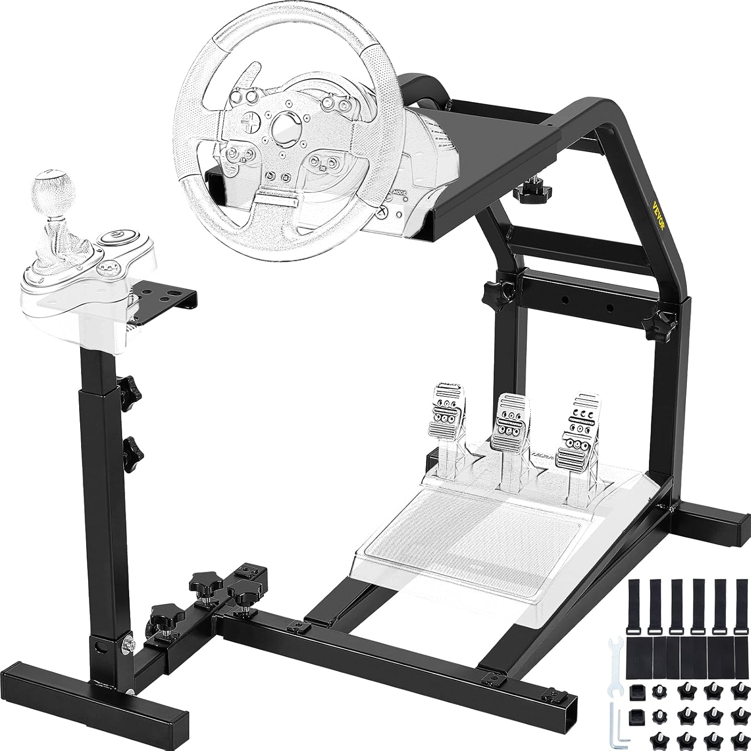 VEVOR G29, G27 and G25 Racing Simulator Steering Wheel Stand GT Racing ...