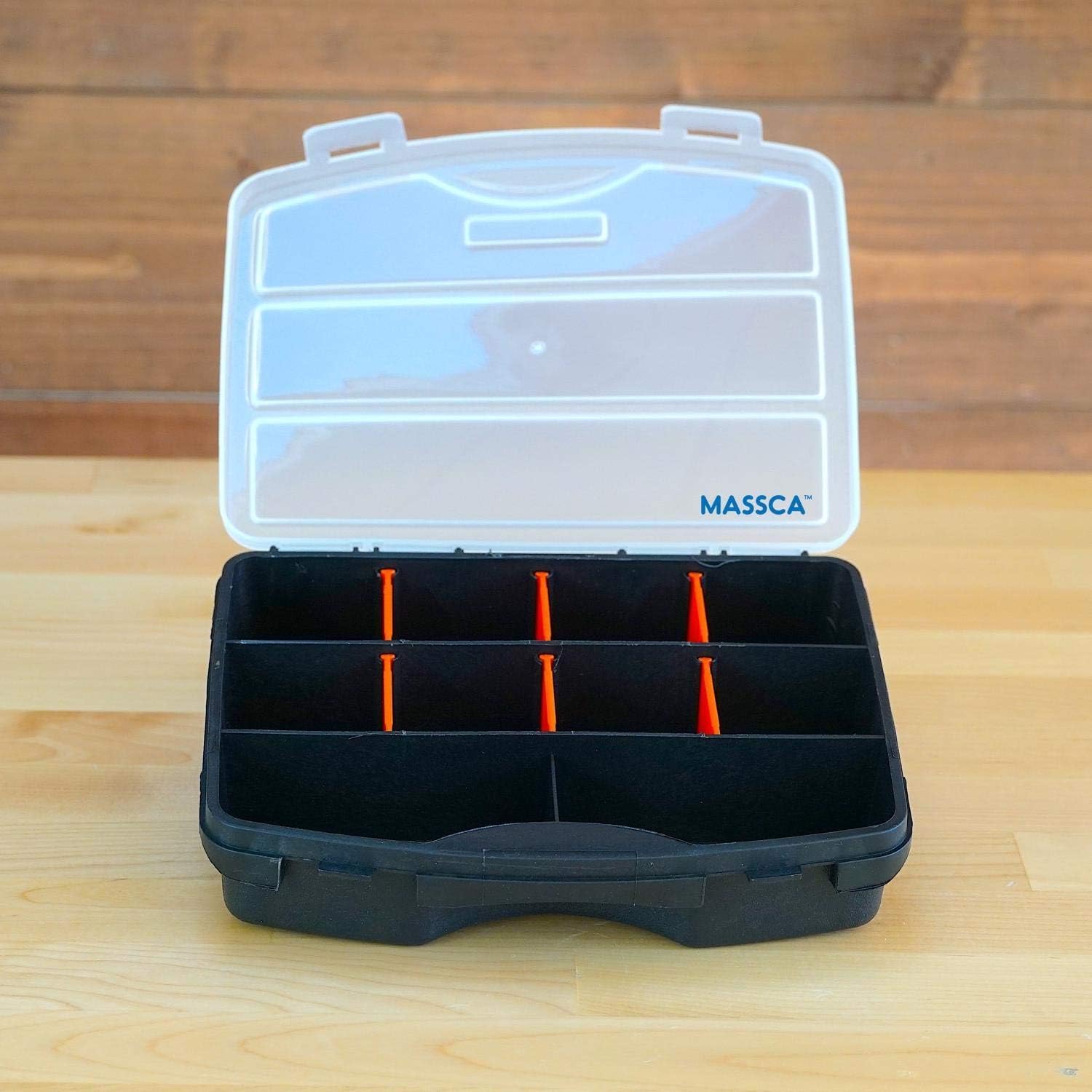 Massca Screw Organizer Hardware Storage Box with 10 Compartments for ...