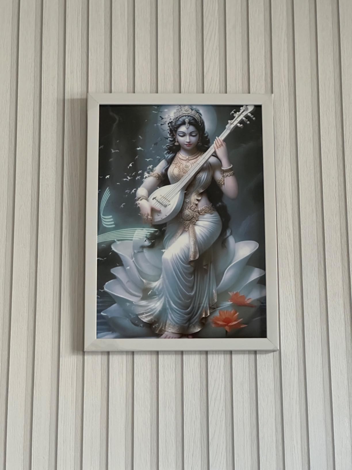 Saraswati Maa | Hindu Goddess Posters for Wall | A3 and A4 sizes | 400 ...