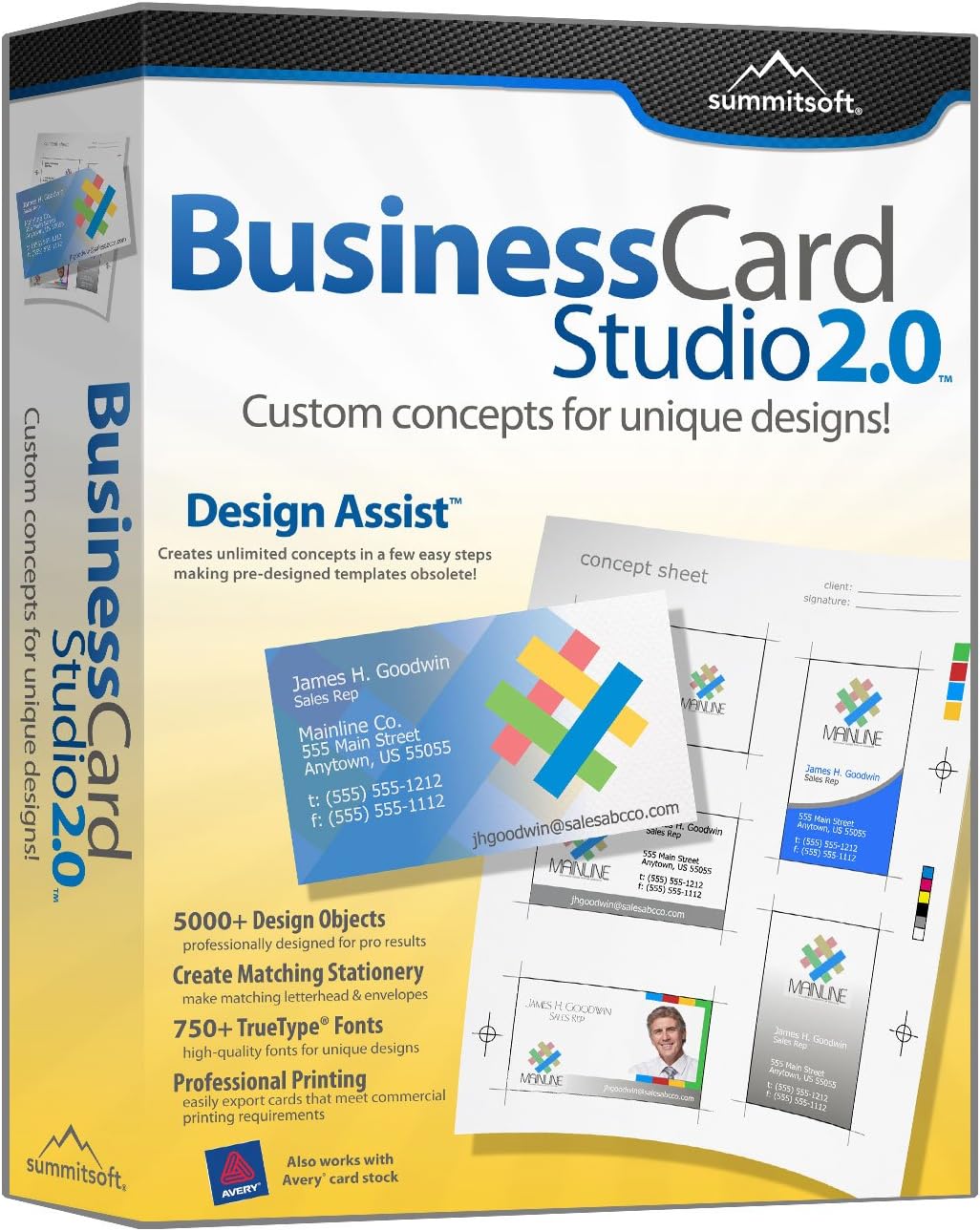 Business Card Studio 2.0 (PC) : Amazon.co.uk: Software