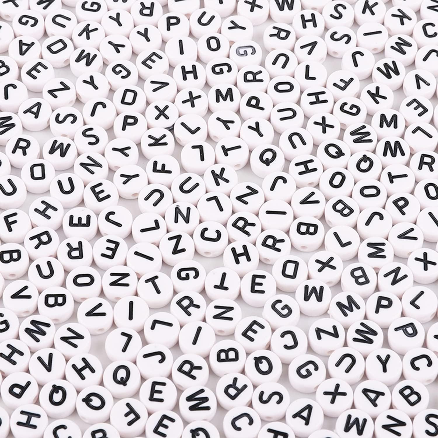 HERZWILD 1000 PiecesAcrylic Letter Beads Alphabet Beads Letter Beads ...