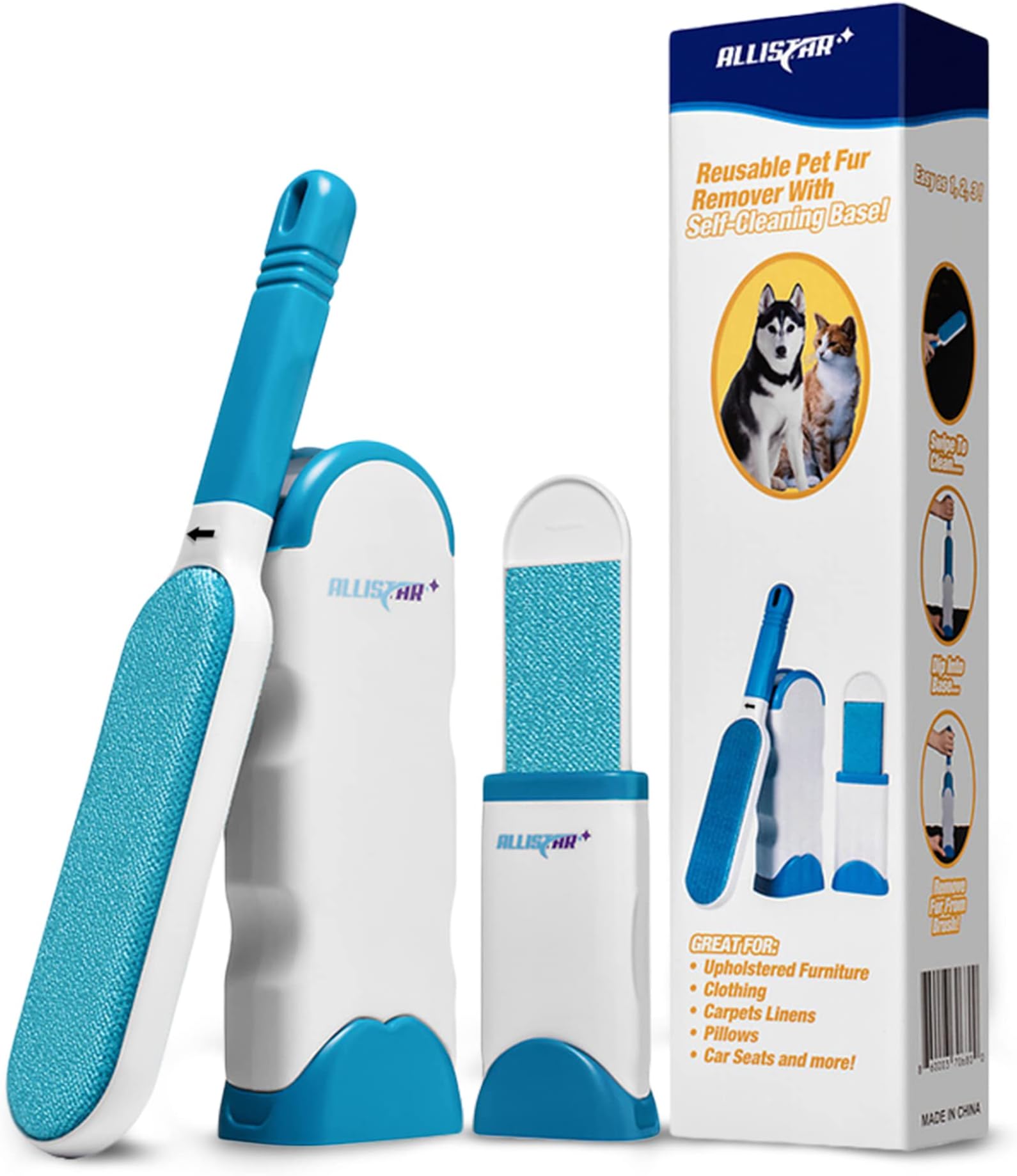 Amazon.com: Pet Hair Remover - Reusable Lint Brush Pet Hair Remover ...