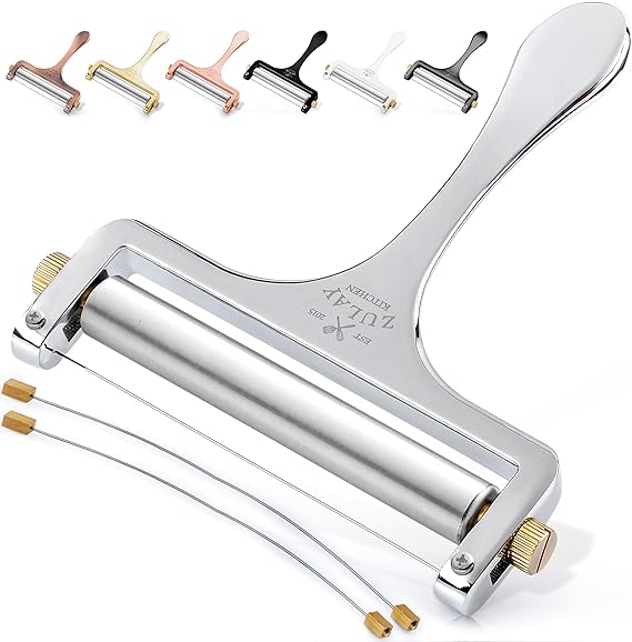 Amazon.com: Zulay Kitchen Stainless Steel Wire Cheese Slicer ...