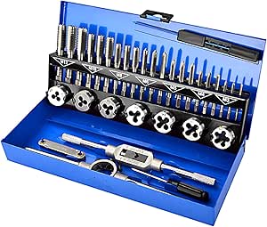 Set Maschi e Filiere 32 Pezzi Kit Filettatura in lega di Acciaio, M3 ...