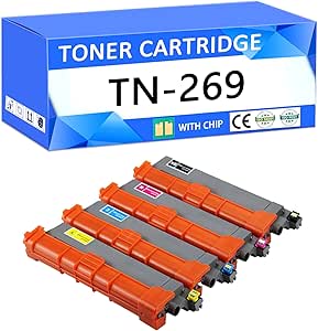 Amazon.com: Compatible for Brother TN269 TN-269 BK/C/M/Y Toner Cartridge Replacement,fit for HL ...