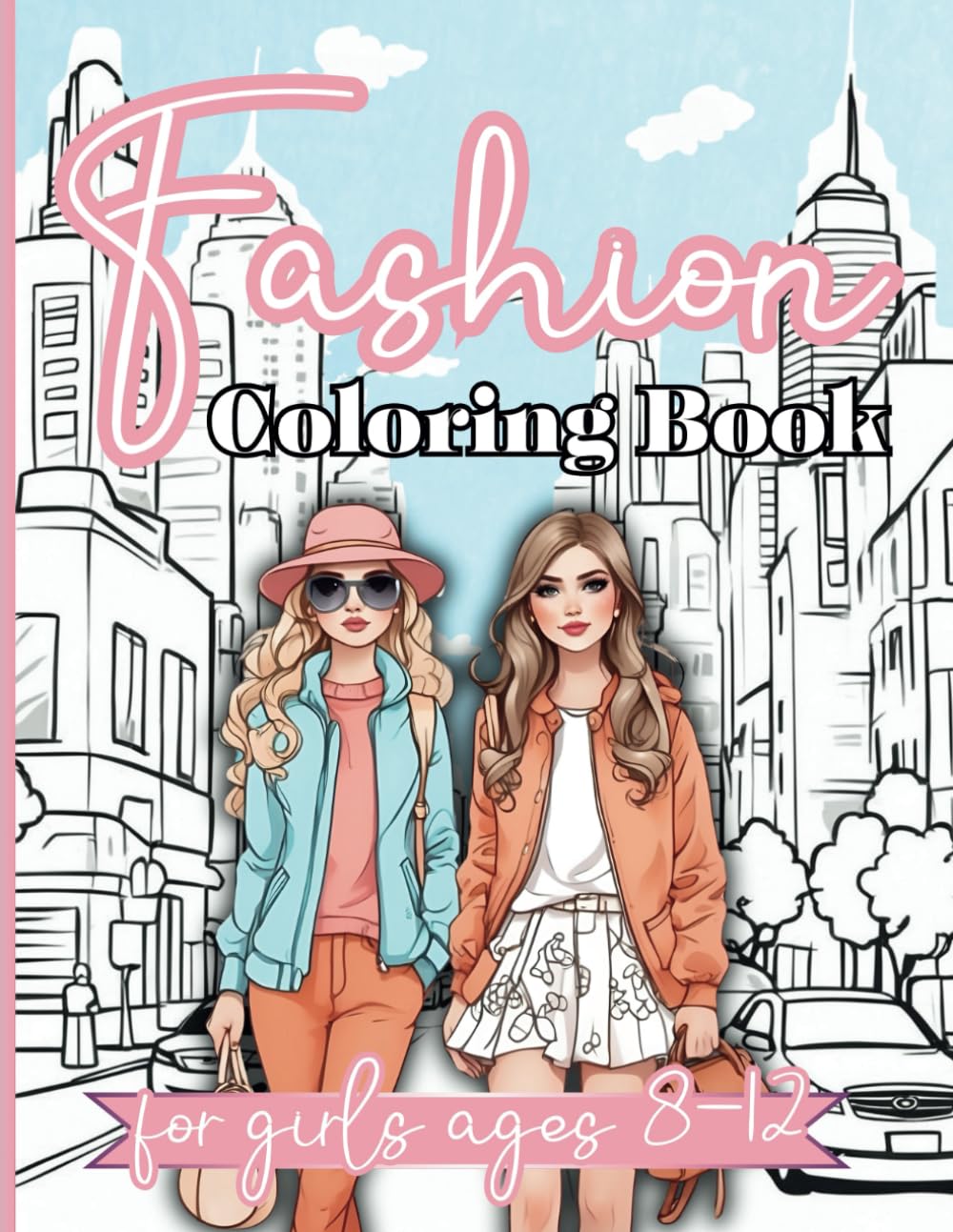 Amazon.com: Fashion Coloring Book For Girls Ages 8-12: 48 Beautiful ...