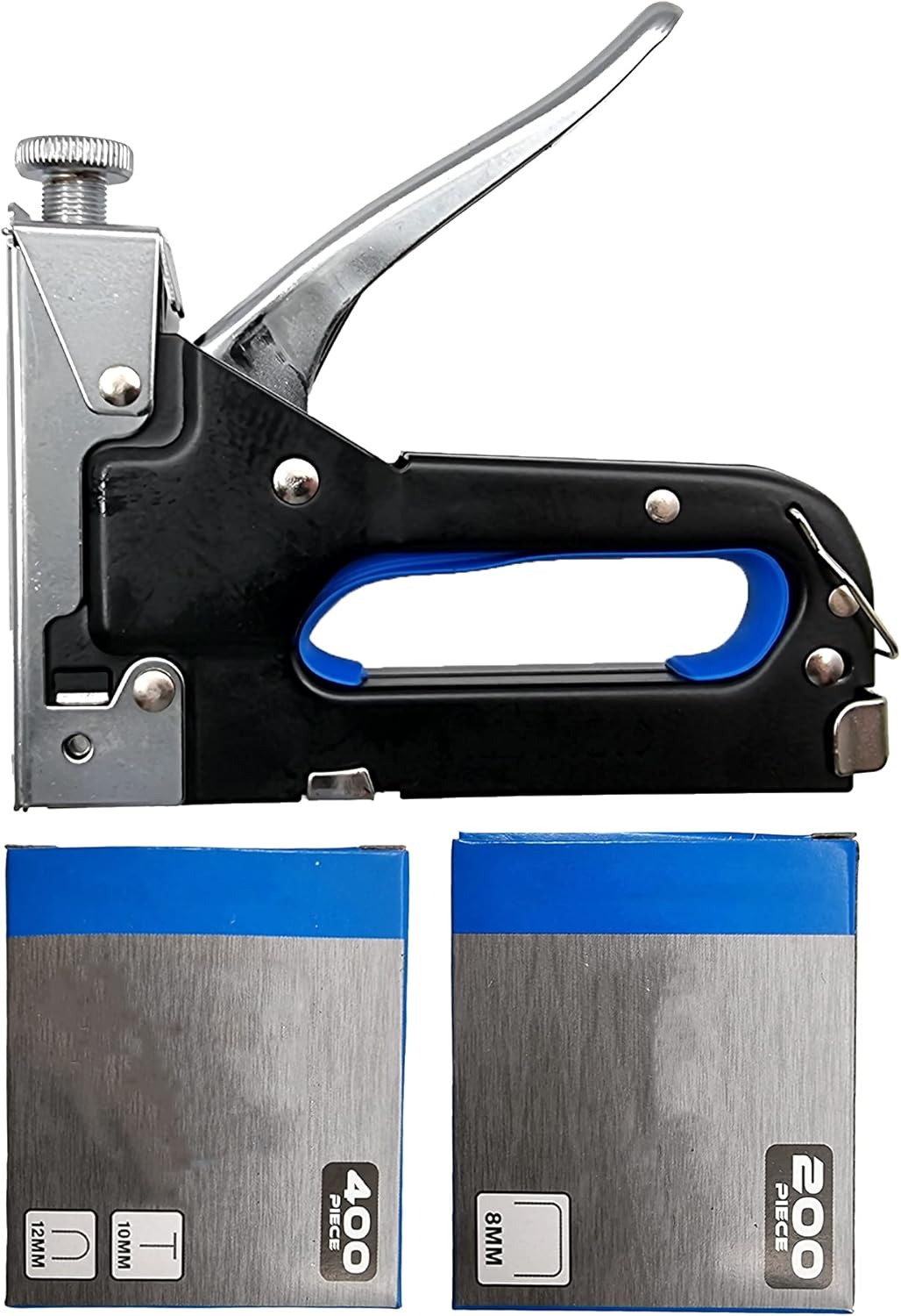 Heavy Duty Staple Gun with Staples and Nails – Non-Slip, with Carry ...