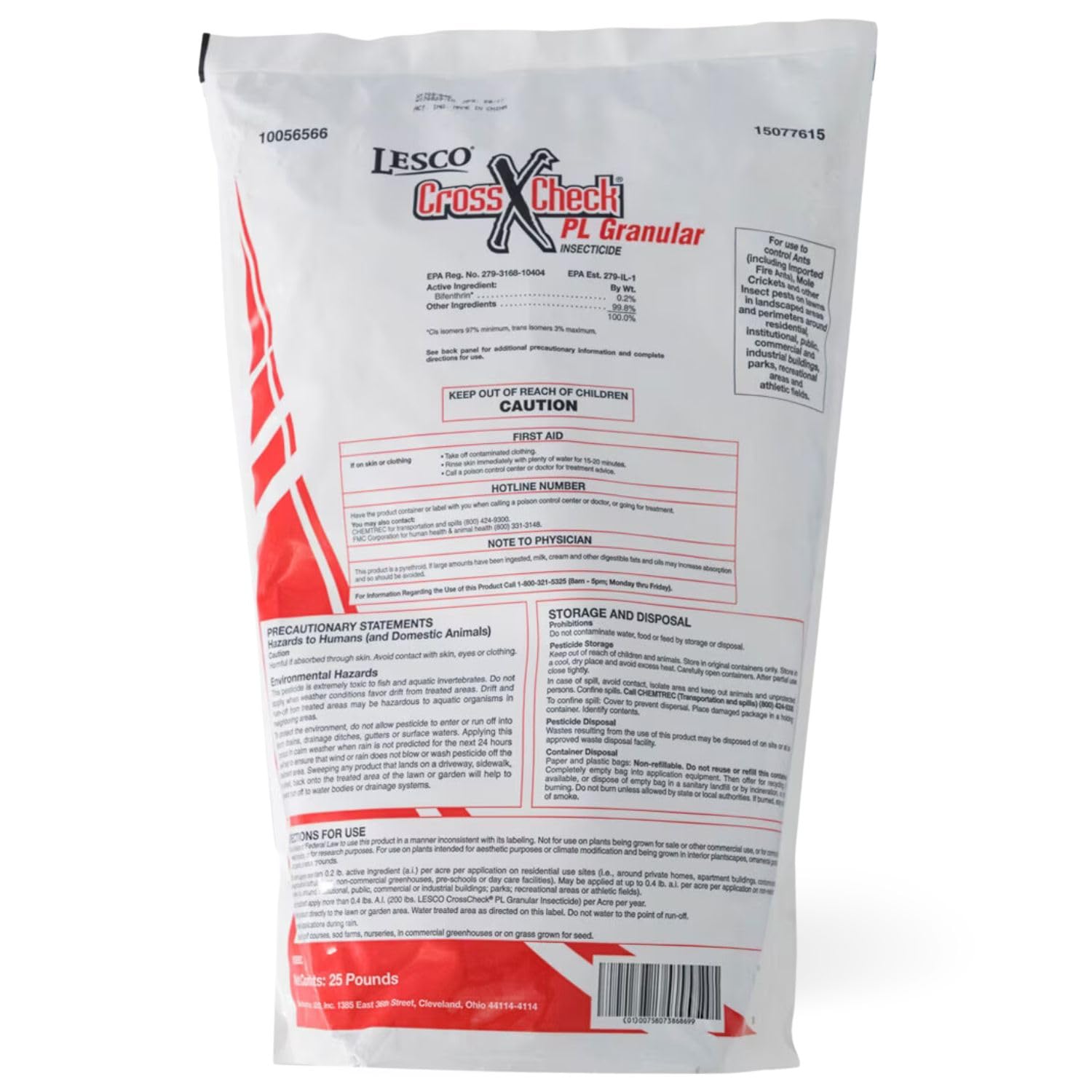 Amazon.com : Lesco Crosscheck PL Granular Insecticide - Controls Chinch ...