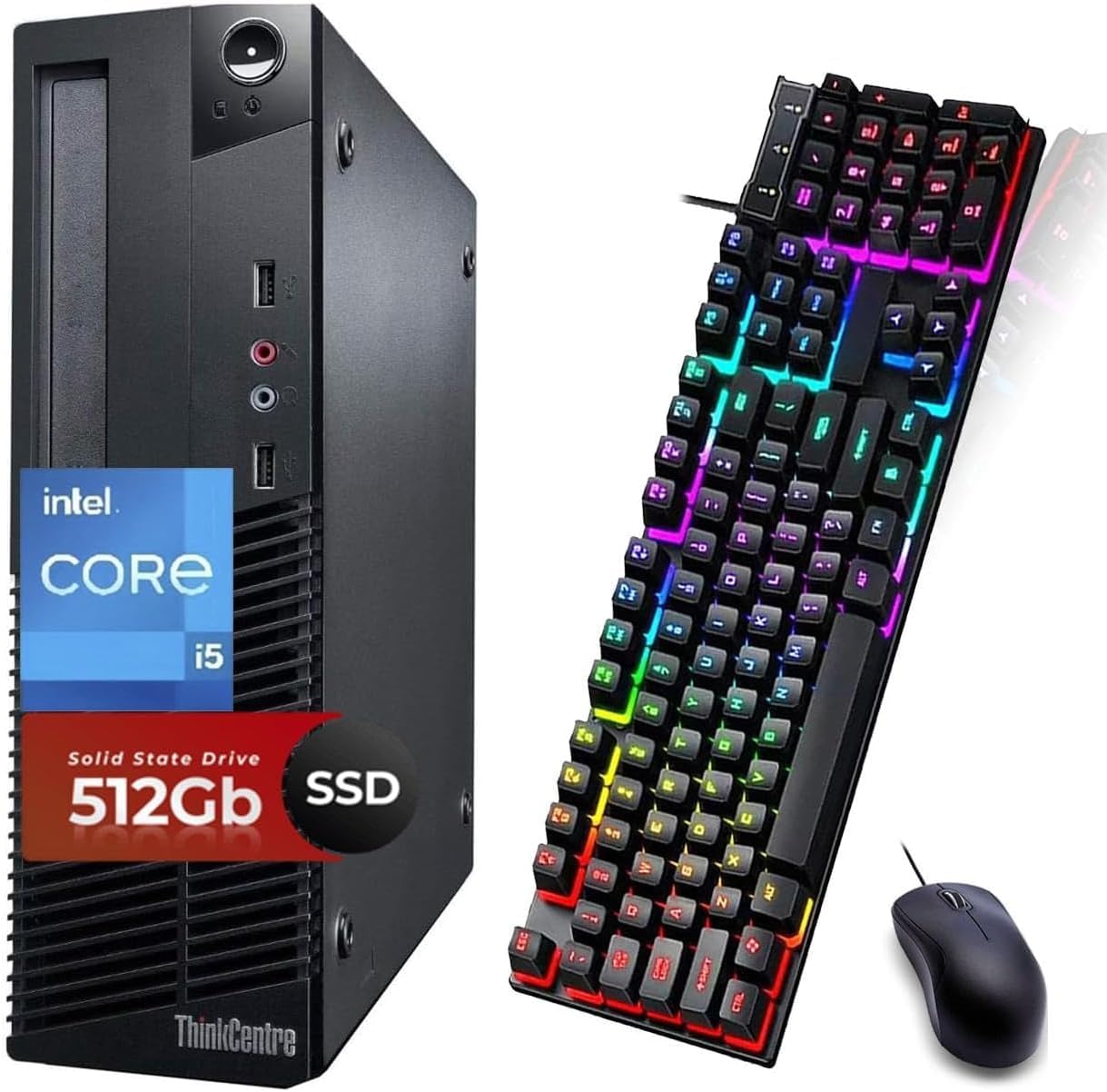 Amazon.com: Lenovo ThinkCentre M83 SFF Desktop Computer PC, Core i5 3 ...