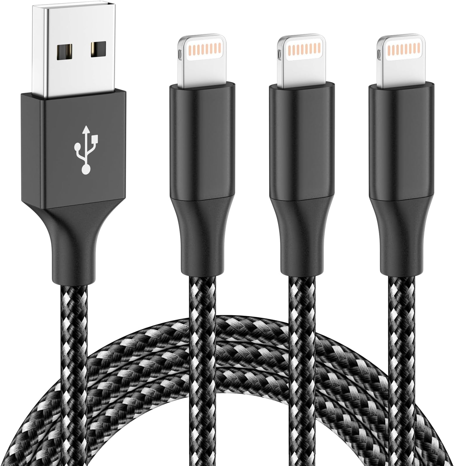 Amazon.com: YUNSONG iPhone Charger [MFi Certified], 3Pack 6FT Nylon ...