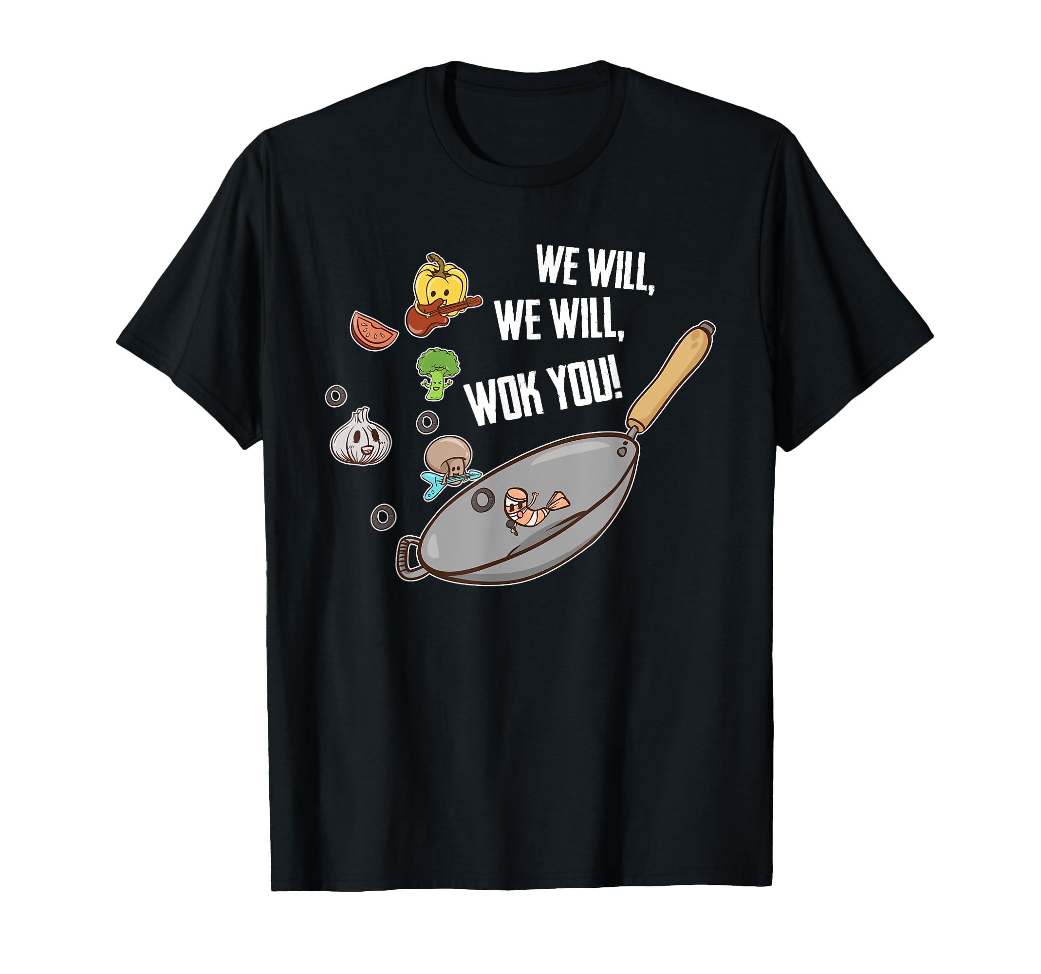 Amazon.com: We Will Wok You Funny Saying Food Humor Chef Chinese ...