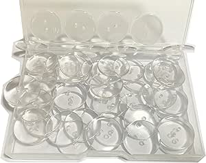 Amazon.com: TRXSHMY 50 Pcs 1 Inch (25mm) Clear Buttons, 2 Hole Clear ...