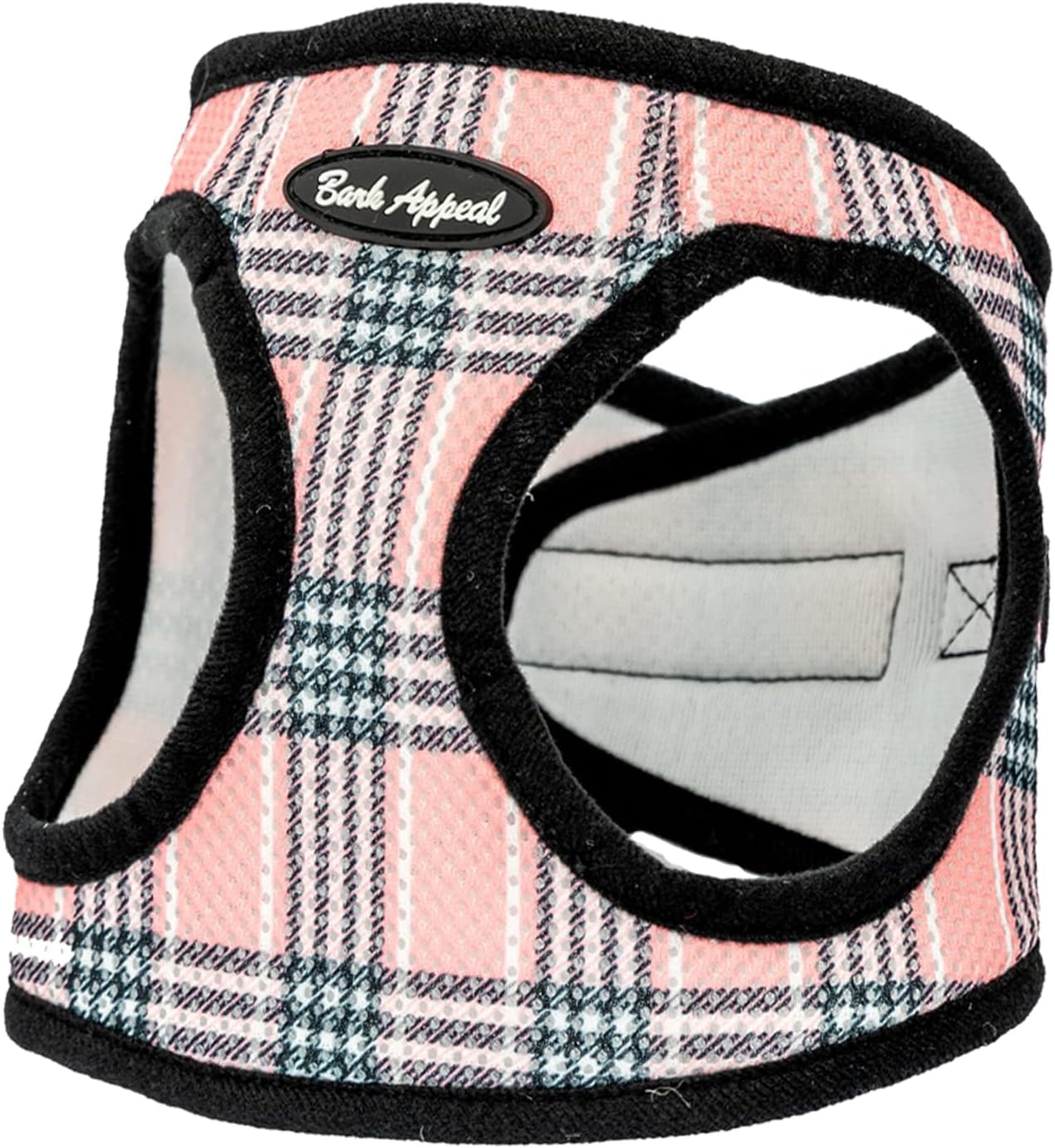 Bark Appeal Mesh Step in Harness, Small, Pink Plaid – BigaMart