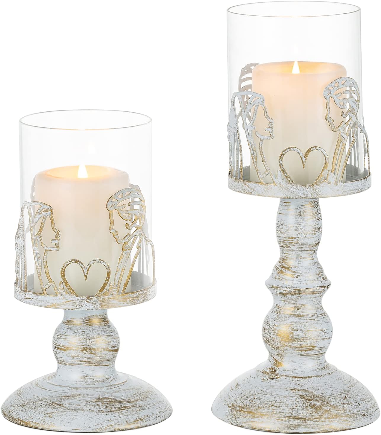 Amazon.com: Sziqiqi Decorative Candle Holders for Pillar Candles ...