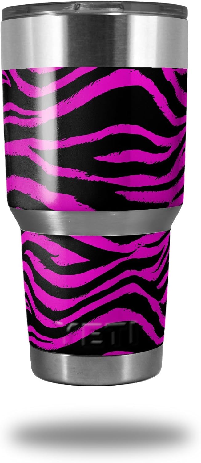 Amazon.com: Skin Decal Wrap for Yeti Tumbler Rambler 30 oz Pink Zebra ...