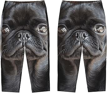 FJRFGbkJKN Mens Pajama Pants Soft Pajama Bottom Cute Black Pug Dog ...