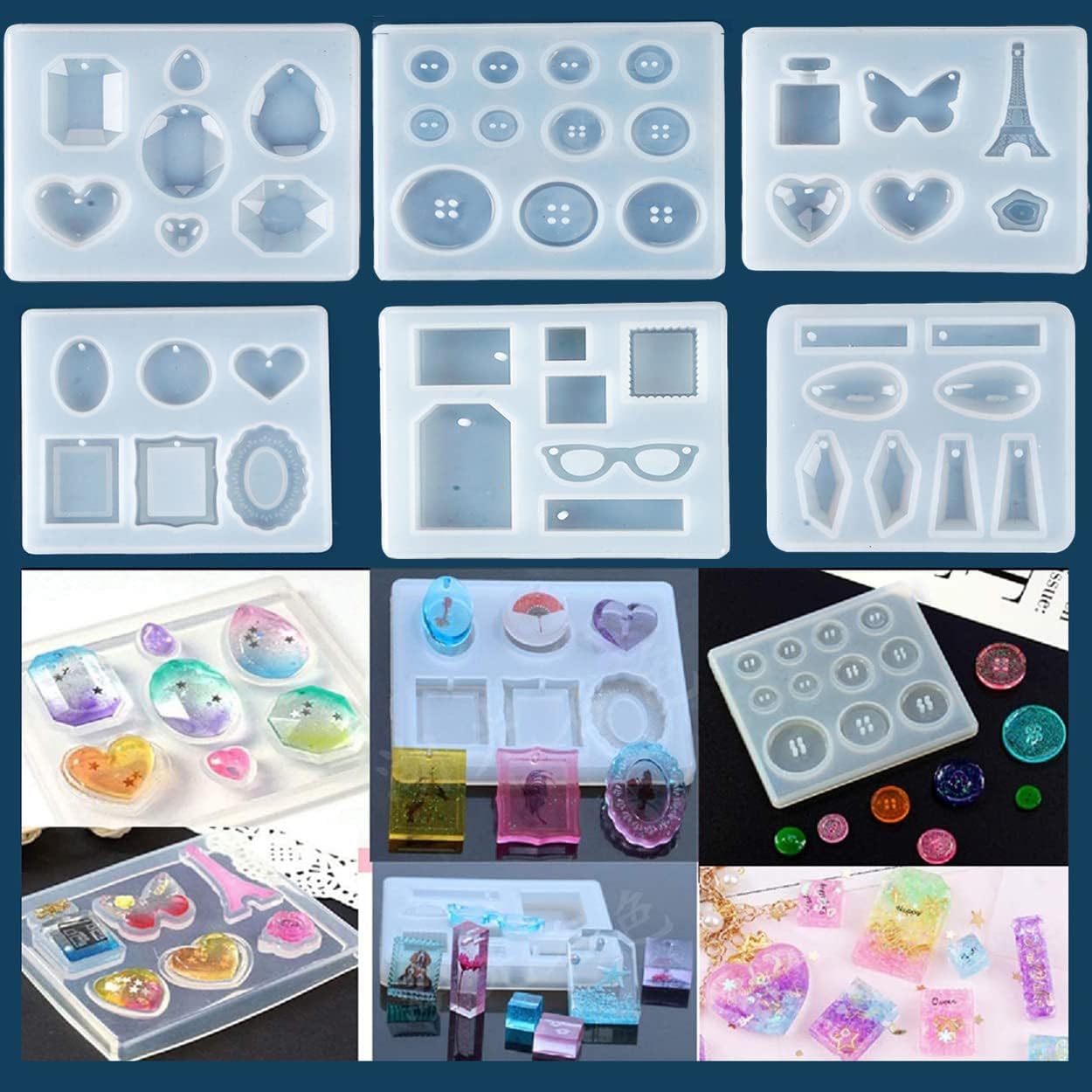 Insnug Epoxy Resin Kit for Beginners - Silicone Molds UV Light Clear ...