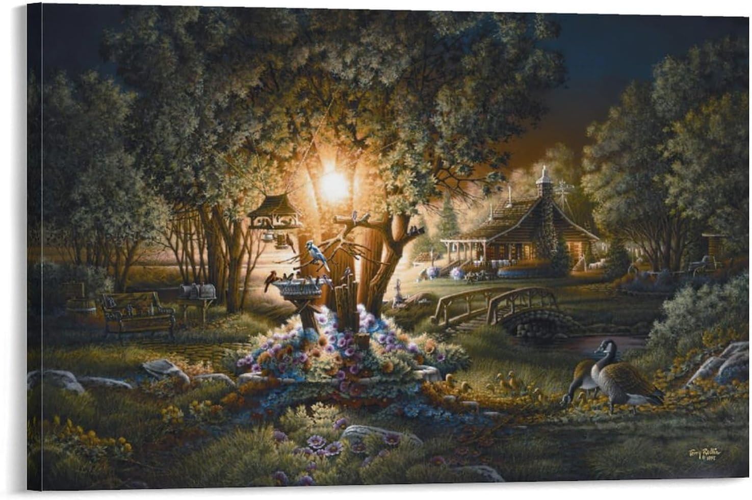 Amazon.com: Artist Poster Terry Redlin Poster Canvas Wall Art The ...