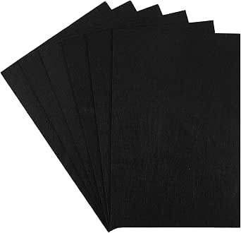 Amazon.com: HaoFeiJH Black Felt Squares - 6PCS Felt Sheets - 8x12 A4 ...