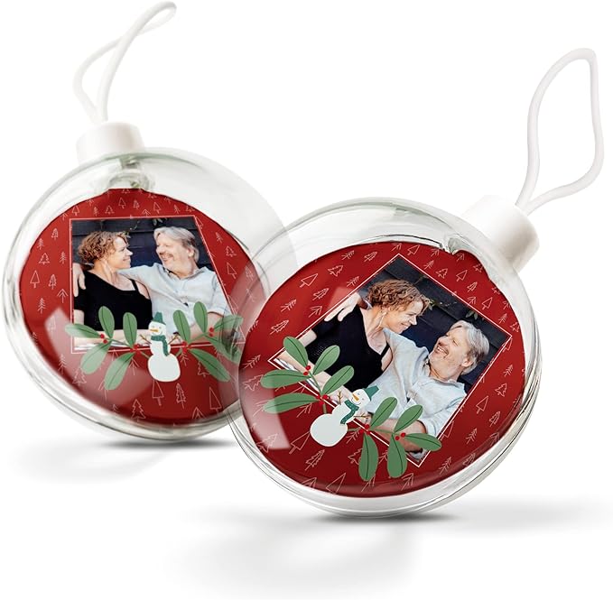 Personalised Christmas Baubles - Personalised Plastic Christmas Baubles ...