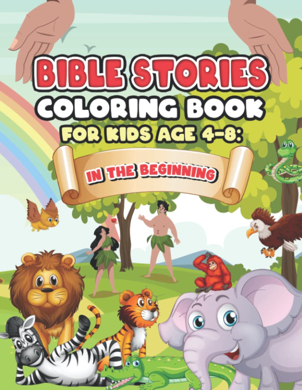 Buy Bible Stories Coloring Book For Kids - In The Beginning: Genesis ...