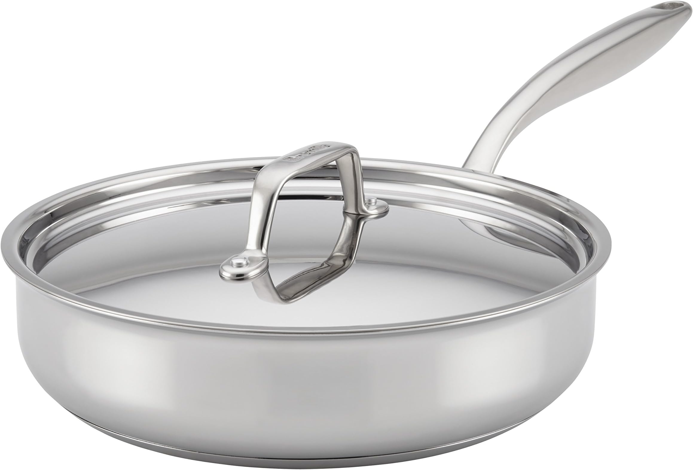 Amazon.com: All-Clad Stainless Steel Deep Saute Pan with Lid Cookware ...