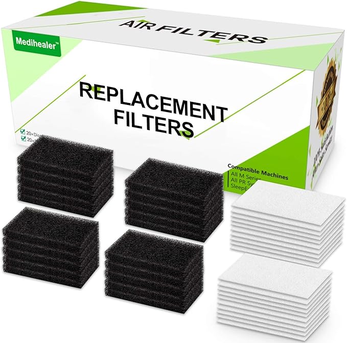 Amazon.com: 40 Packs CPAP Filters - Foam Filter and Ultra Fine Filters ...